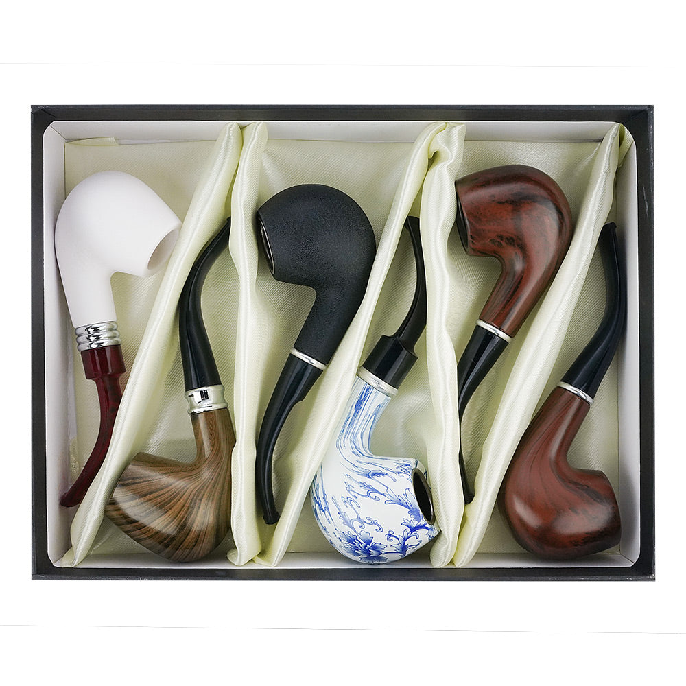 (WOOD PIPE) NIRVANA PIPE 6CT #30421 - ASSORTED – Hibro Wholesale