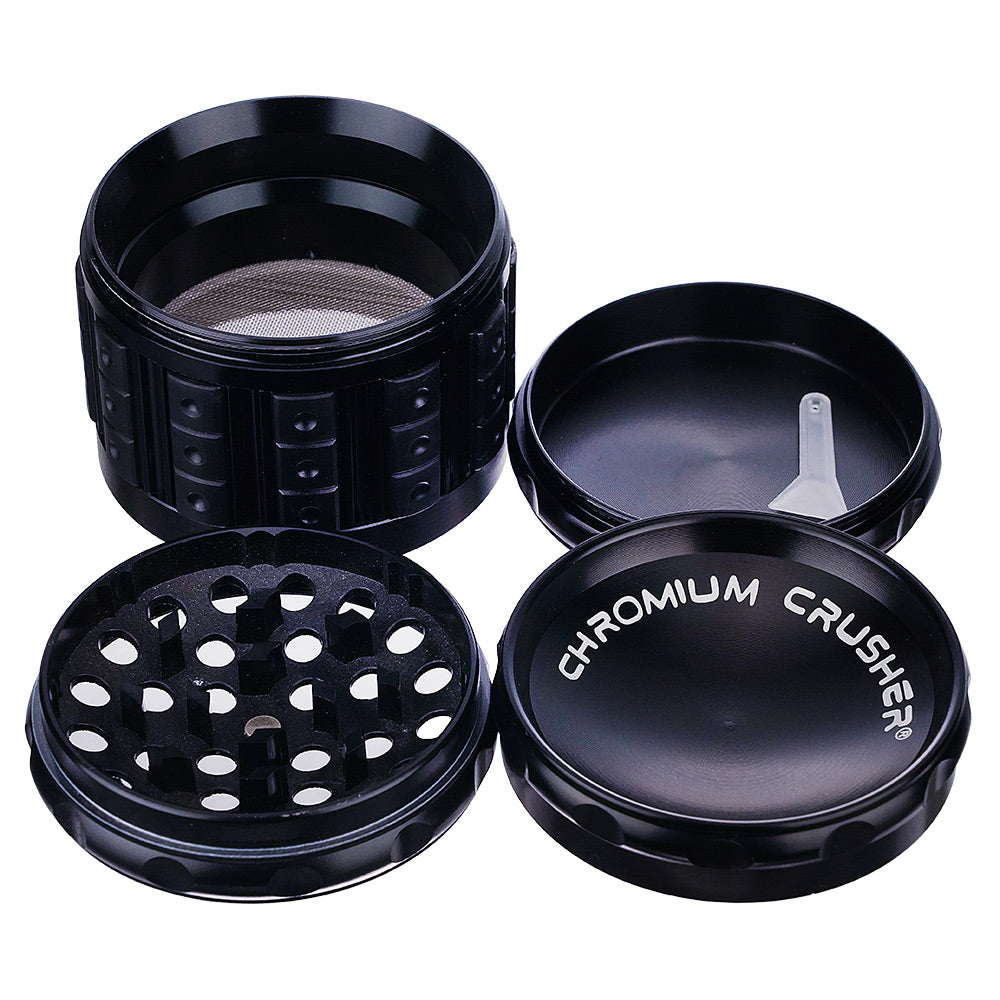 (GRINDER) 2.75" CHROMIUM CRUSHER VORTEX DELUXE - BLUE – Hibro Wholesale
