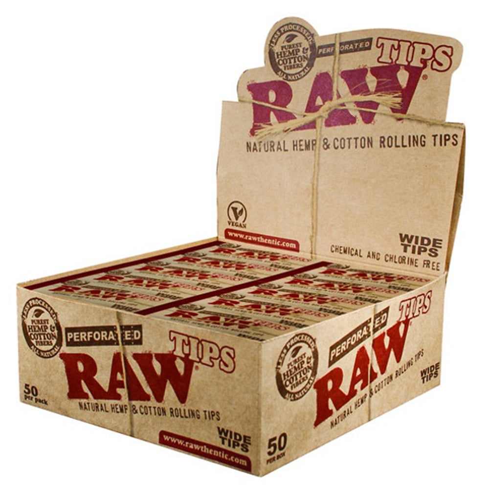 (TIP) RAW PERFORATED WIDE TIPS 50CT – Hibro Wholesale