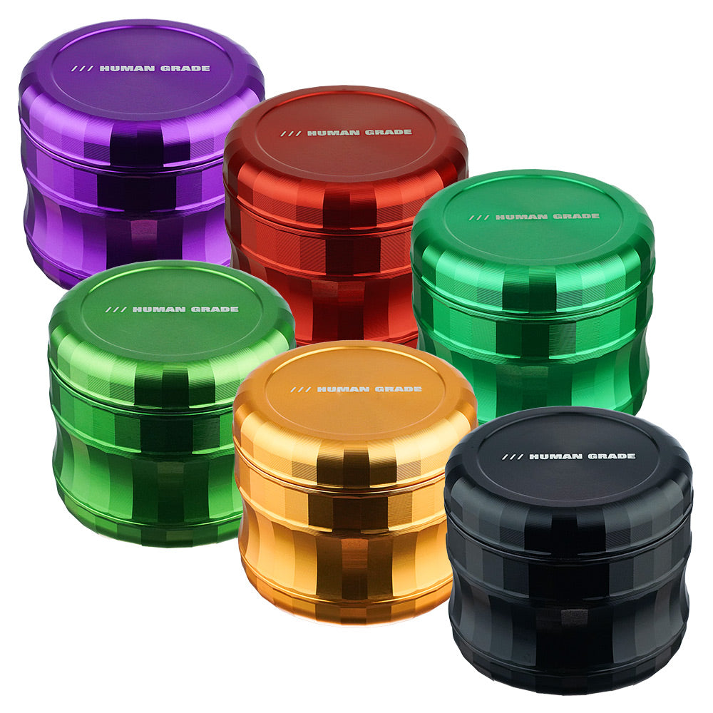 (GRINDER) 2.5" HUMAN GRADE 4PC #6M - GOLD – Hibro Wholesale