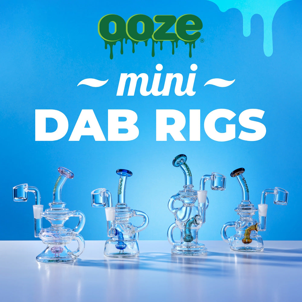 OOZE MINI DAB RIG RECYCLER SURGE - DARK BLUE – Hibro Wholesale
