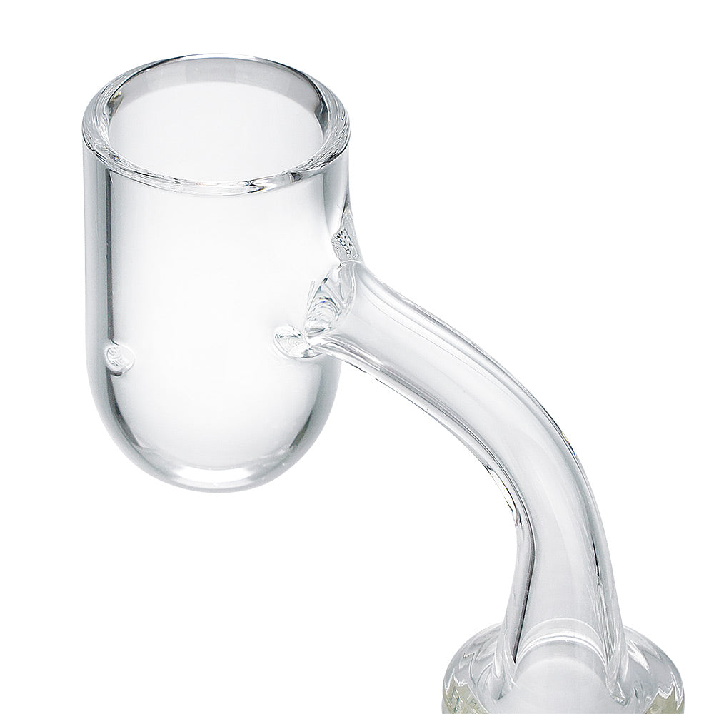 (BANGER) QUARTZ BANGER NO WELD ROUND BOTTOM 14mm 90° - AUTO SPIN HOLES ...