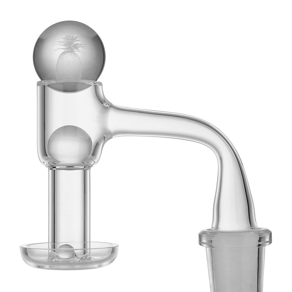 (BANGER SET) QUARTZ BANGER 3PC SEE THROUGH - PINEAPPLE – Hibro Wholesale