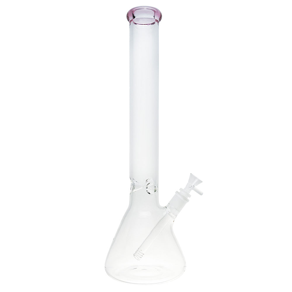(WATER PIPE) 18" 5MM BEAKER WATER PIPE - PINK – Hibro Wholesale