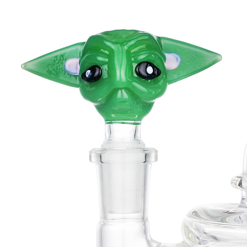 (BOWL) 14MM BIG HANDLE EARS YODA - GREEN – Hibro Wholesale