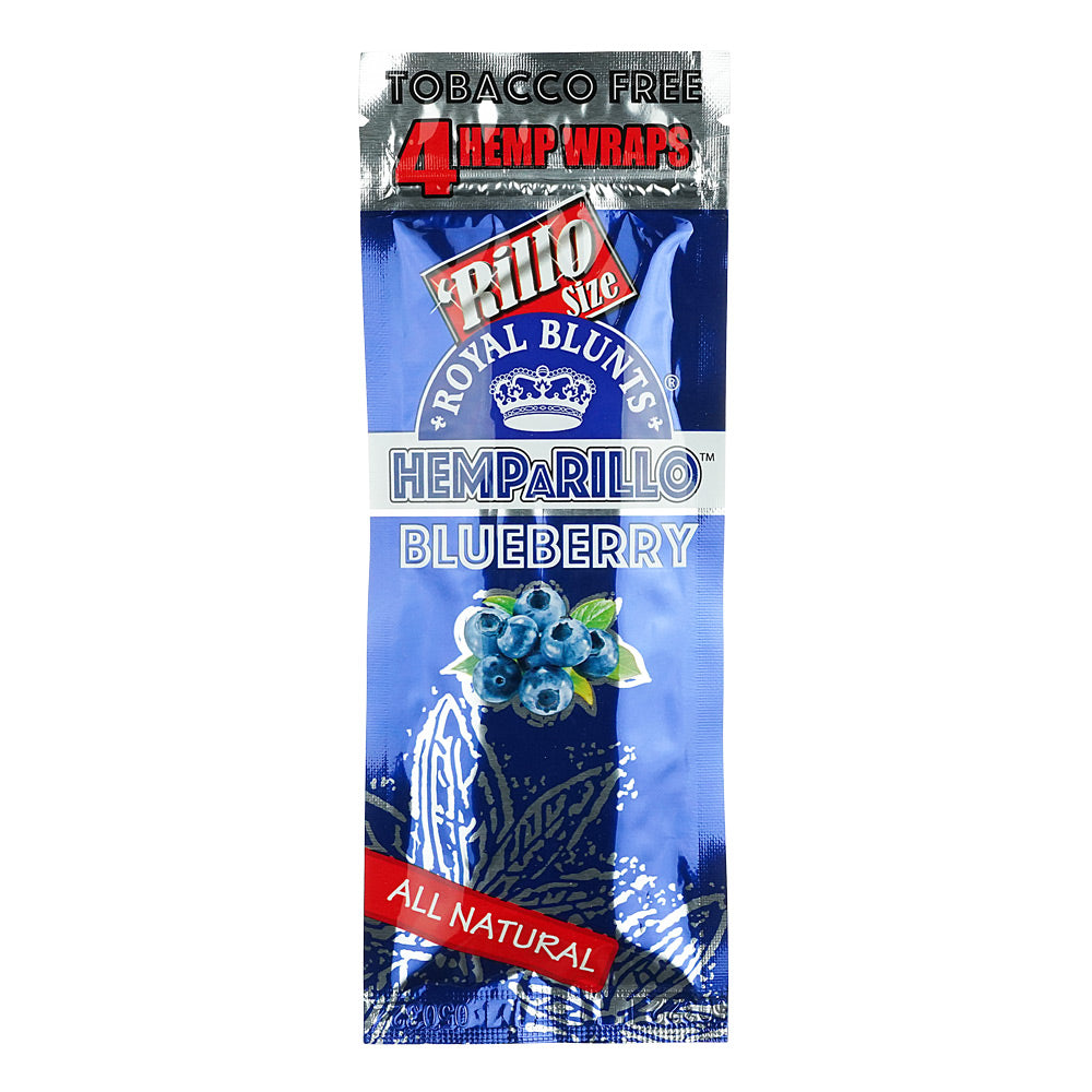 (WRAP) HEMPARILLO 4 HEMP WRAPS - BLUEBERRY 15CT – Hibro Wholesale